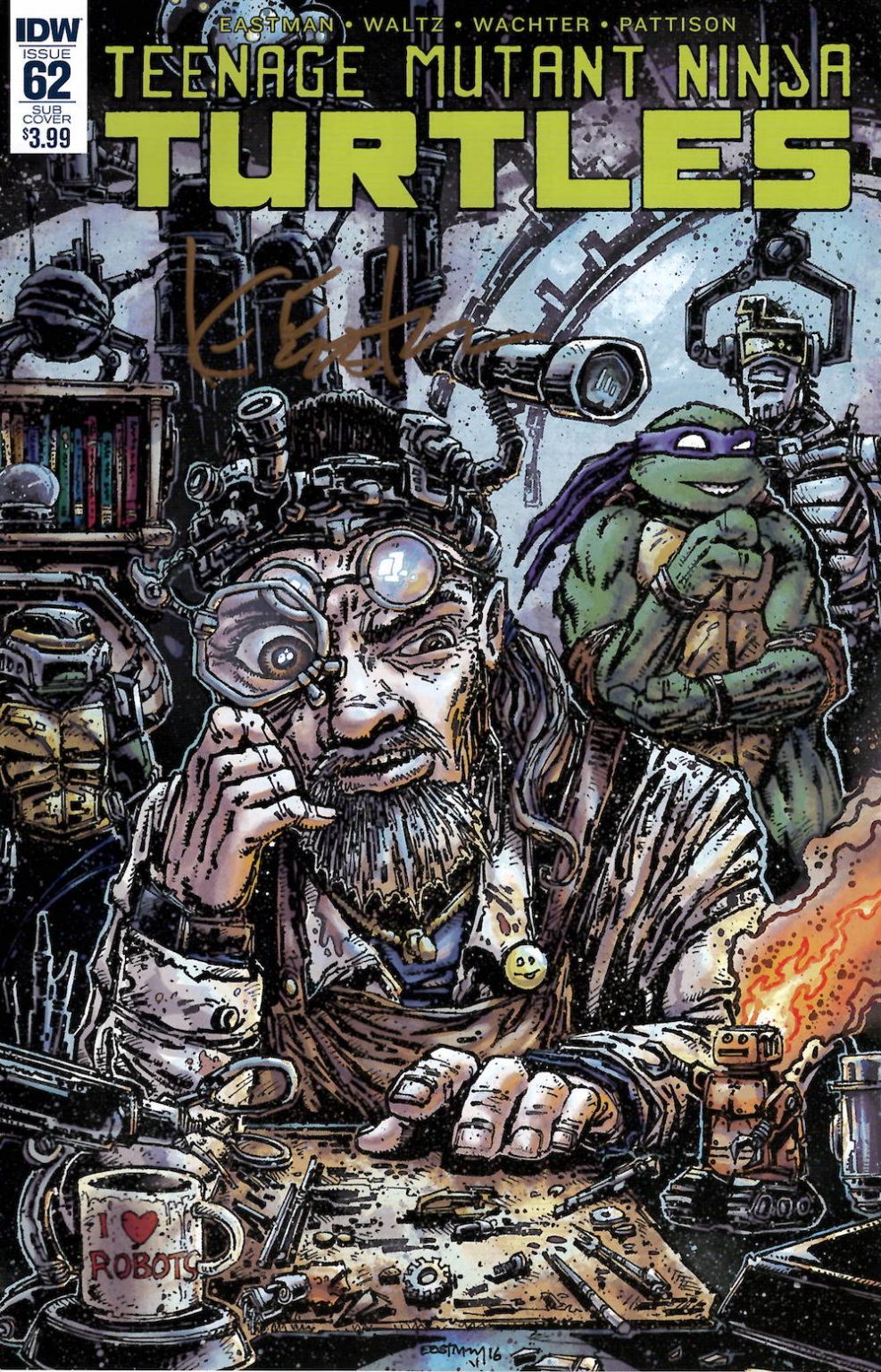 TMNT 62 Cover B – Signed by Kevin – Kevin Eastman Studios