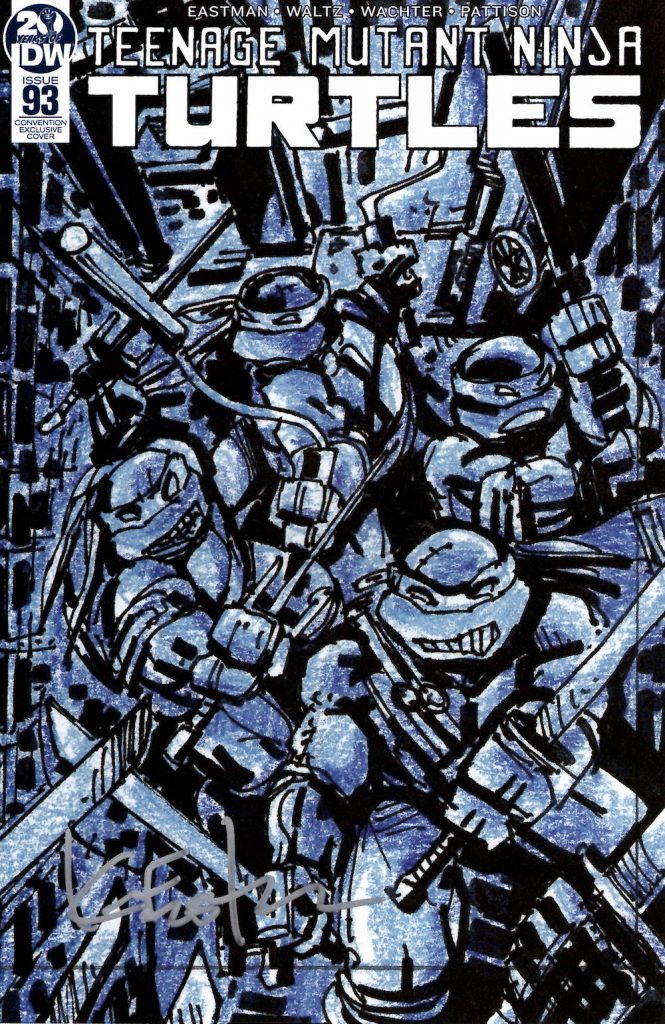 TMNT 74, Cover B – Signed – Kevin Eastman Studios