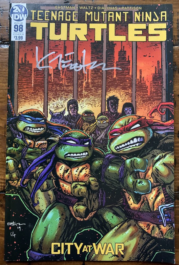 TMNT 98 Cover B Signed by Kevin – Kevin Eastman Studios