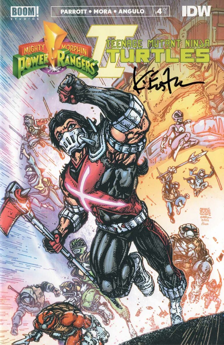 MMPR/TMNT II, Issue 4 – Eastman Variant – Signed – Kevin Eastman Studios