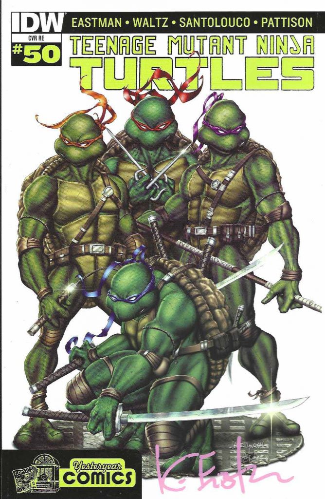 TMNT #50 CVR RE Signed – Yesteryear Comics – Signed – Kevin Eastman Studios