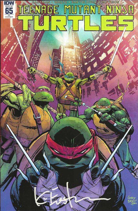 TMNT #65 RI – Garry Brown Cover – Signed – Kevin Eastman Studios