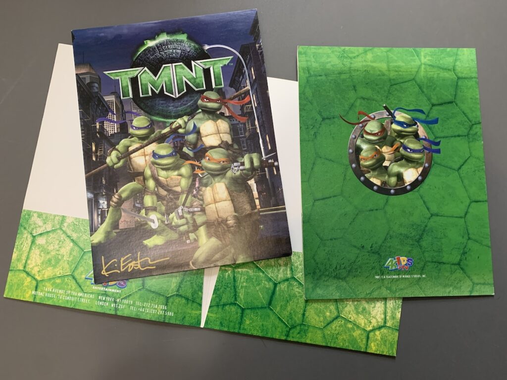 4 KIDS Entertainment Promo Folder – Signed – Kevin Eastman Studios