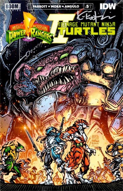 MMPR/TMNT II, Issue 5 – Eastman Variant – Signed – Kevin Eastman Studios