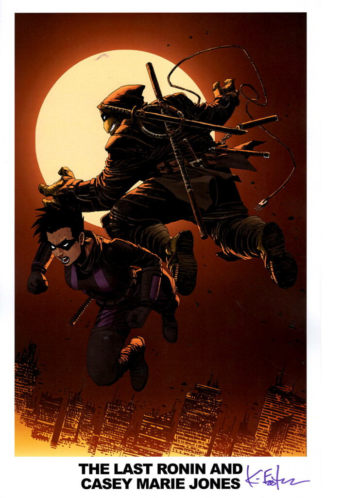 The Last Ronin and Casey Marie Jones Print – Signed – Kevin Eastman Studios