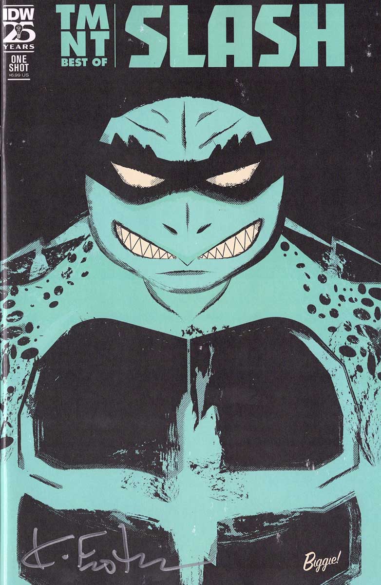 TMNT Best Of Slash From IDW SIGNED By Kevin Kevin Eastman Studios