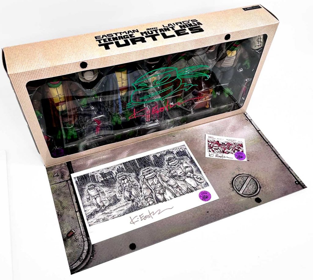 NECA Eastman Unmentionables and First Turtle Toys Signed, Remarqued ...